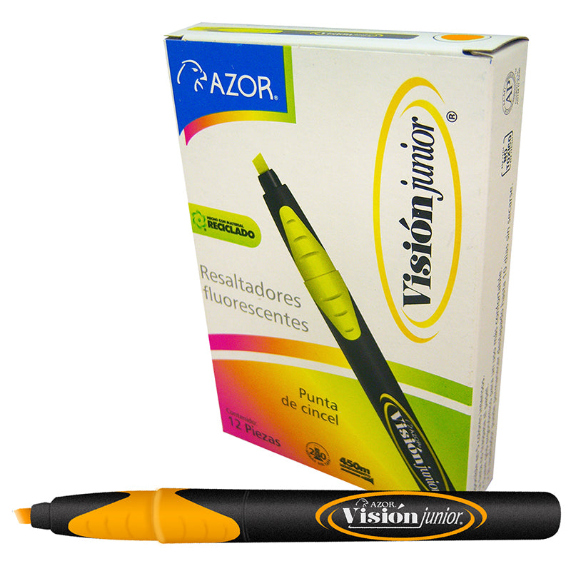 Marcatextos Delgado Naranja Vision Junior Azor – Papelería del Ahorro