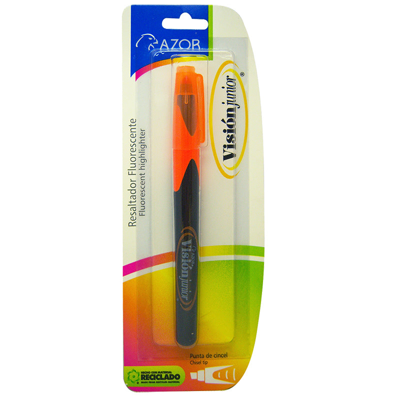 Marcatextos Delgado Naranja Blíster Vision Junior Azor – Papelería del ...