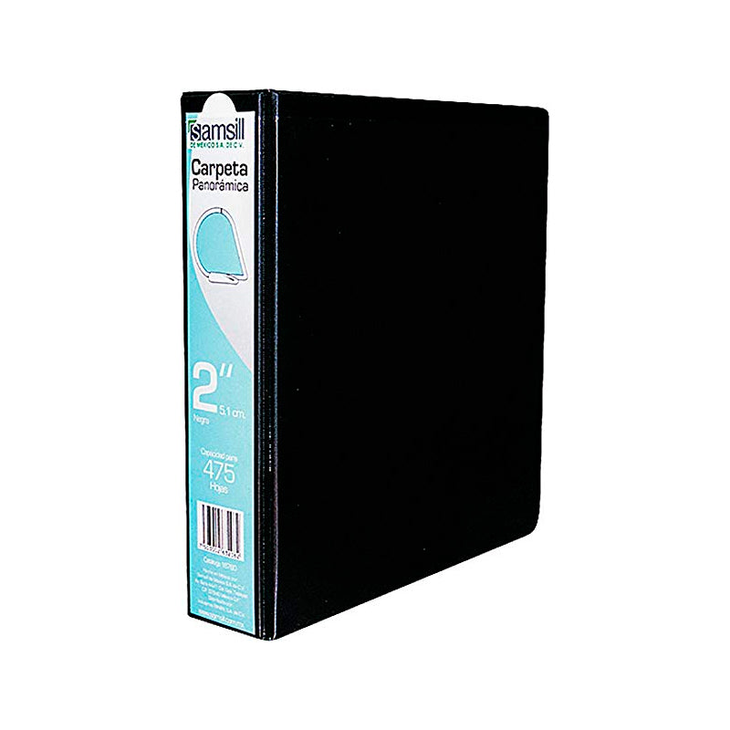 Carpeta de Argolla Vinil 2 D Carta Negra Samsill | Papelería del Ahorro