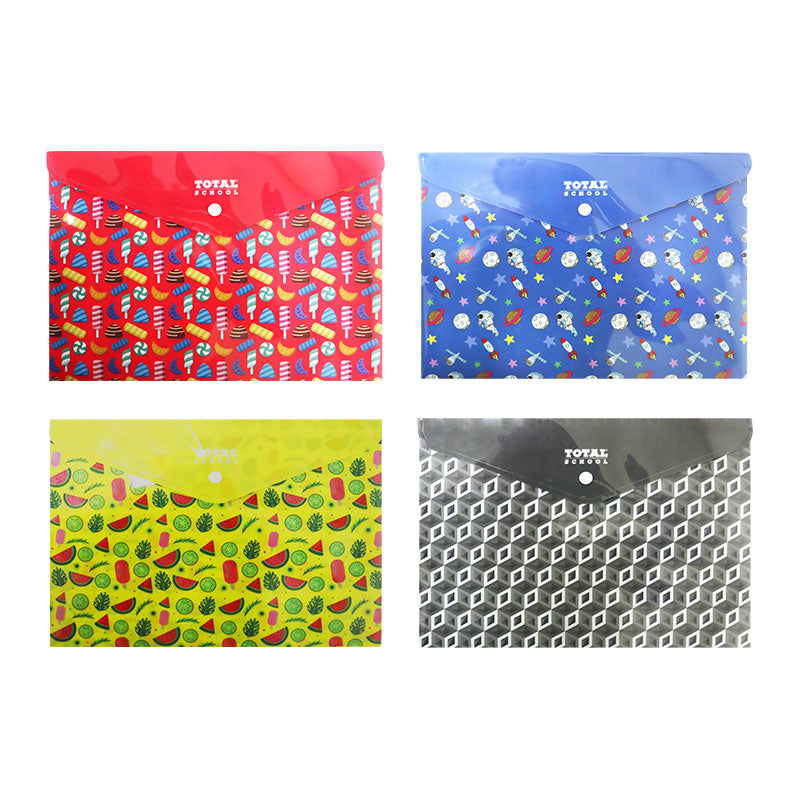 Folder con Broche Tamaño Carta Surtido Total School – Papelería del Ahorro