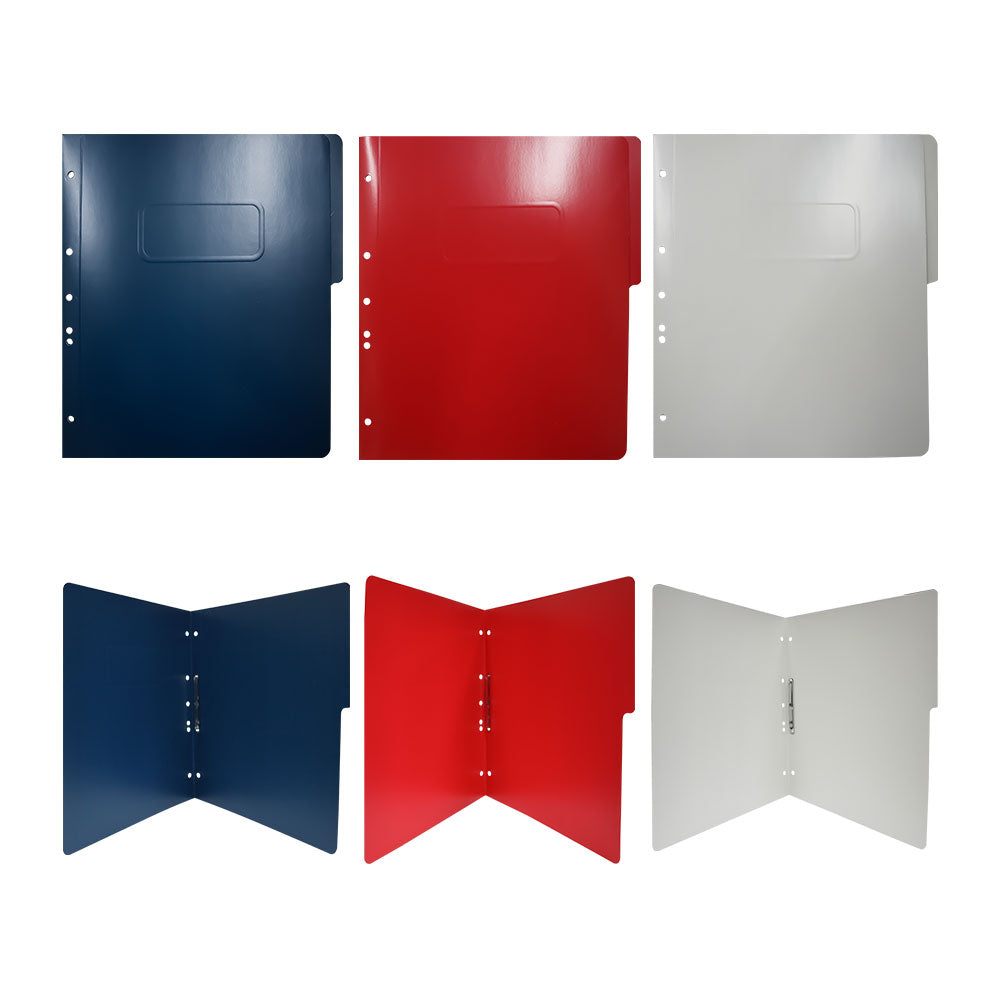 Folder Carta con Broche 6 piezas Varios Colores Total School– Papelería ...