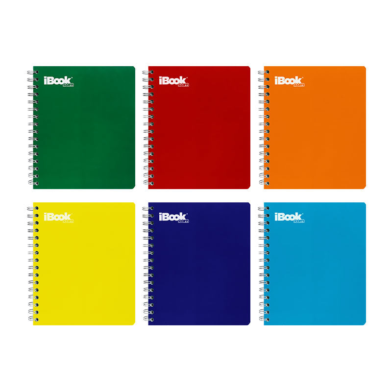 Cuaderno Francés Pasta Dura Doble Arillo Raya 100 Hojas iBook Clásico ...