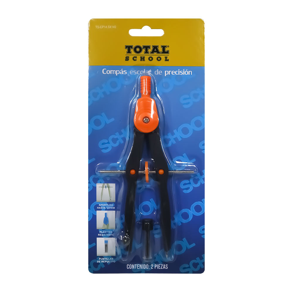 Compas Precisión Plástico B Corto Blíster Total School – Papelería del ...