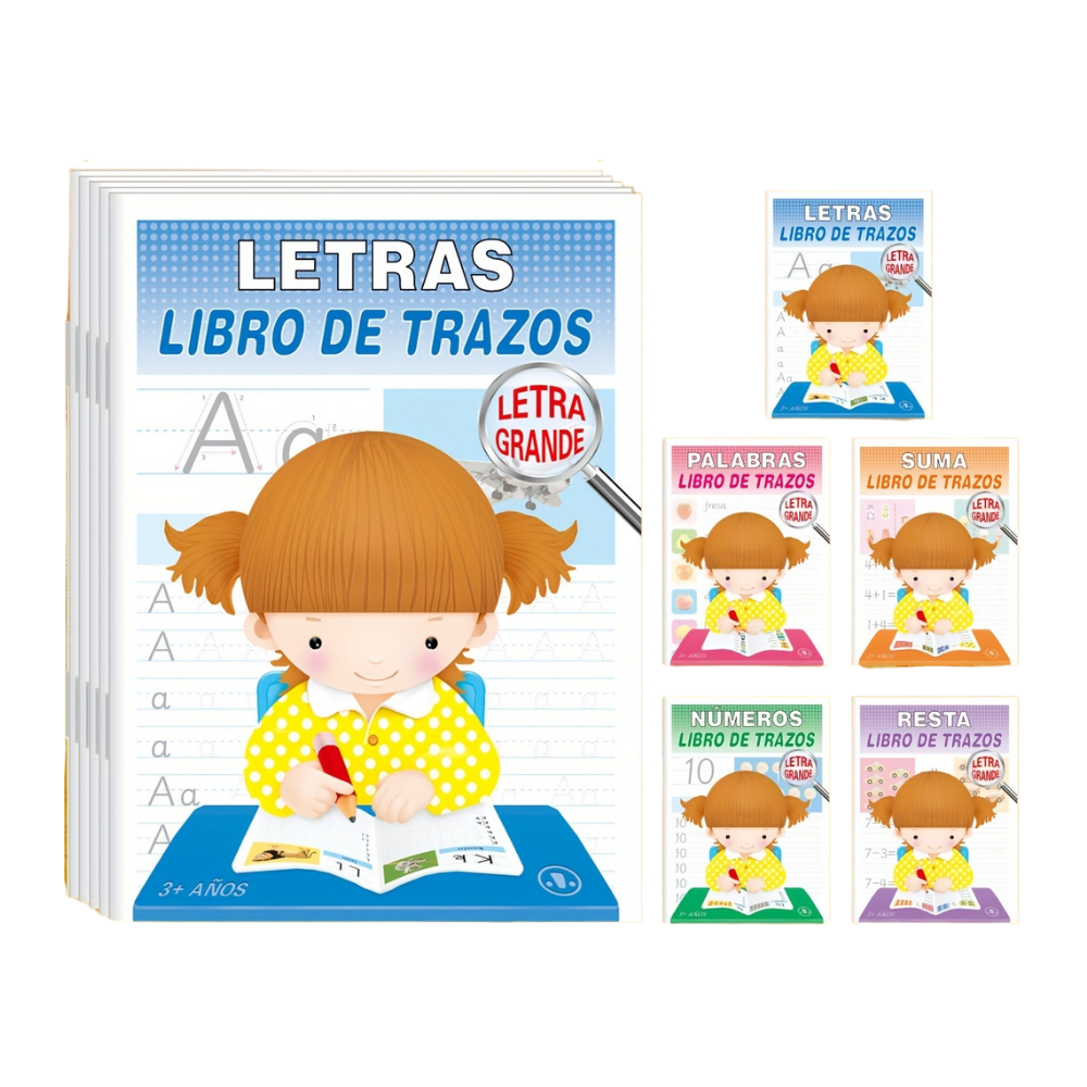 Libro de Trazos Varios Modelos Total School– Papelería del Ahorro