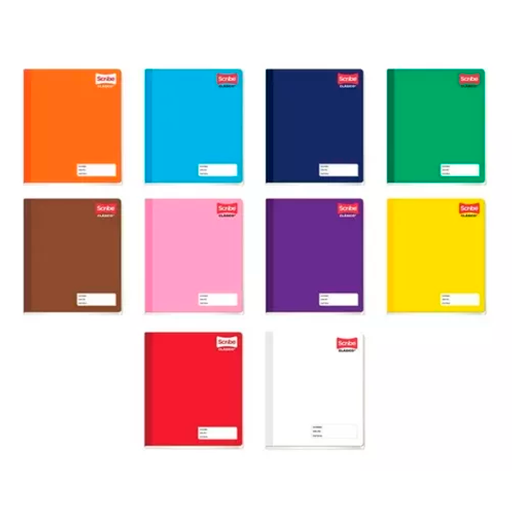 Cuaderno Cosido Profesional Doble Raya 100 hjs Clásico Scribe ...