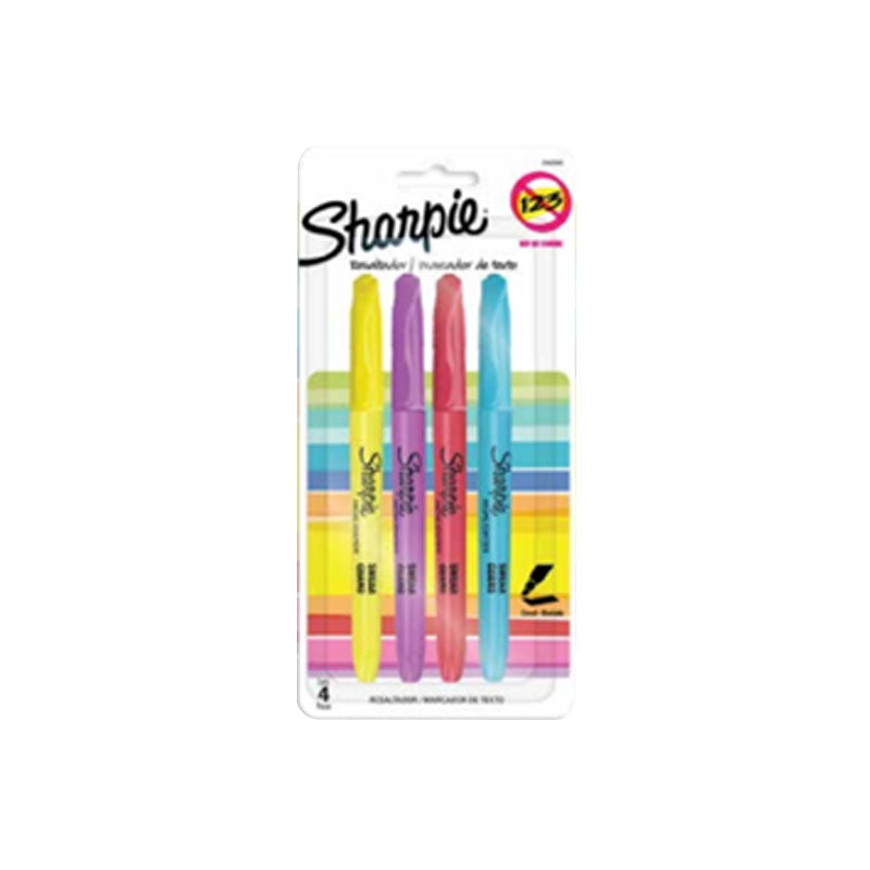 Marcatextos Colores Surtidos 4 piezas Pocket Sharpie – Papelería del Ahorro