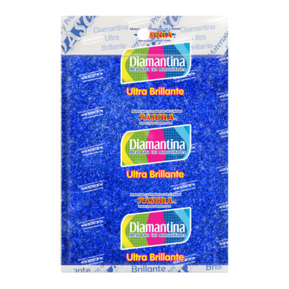 Diamantina Fina Azul Rey 50 grs Pascua – Papelería del Ahorro