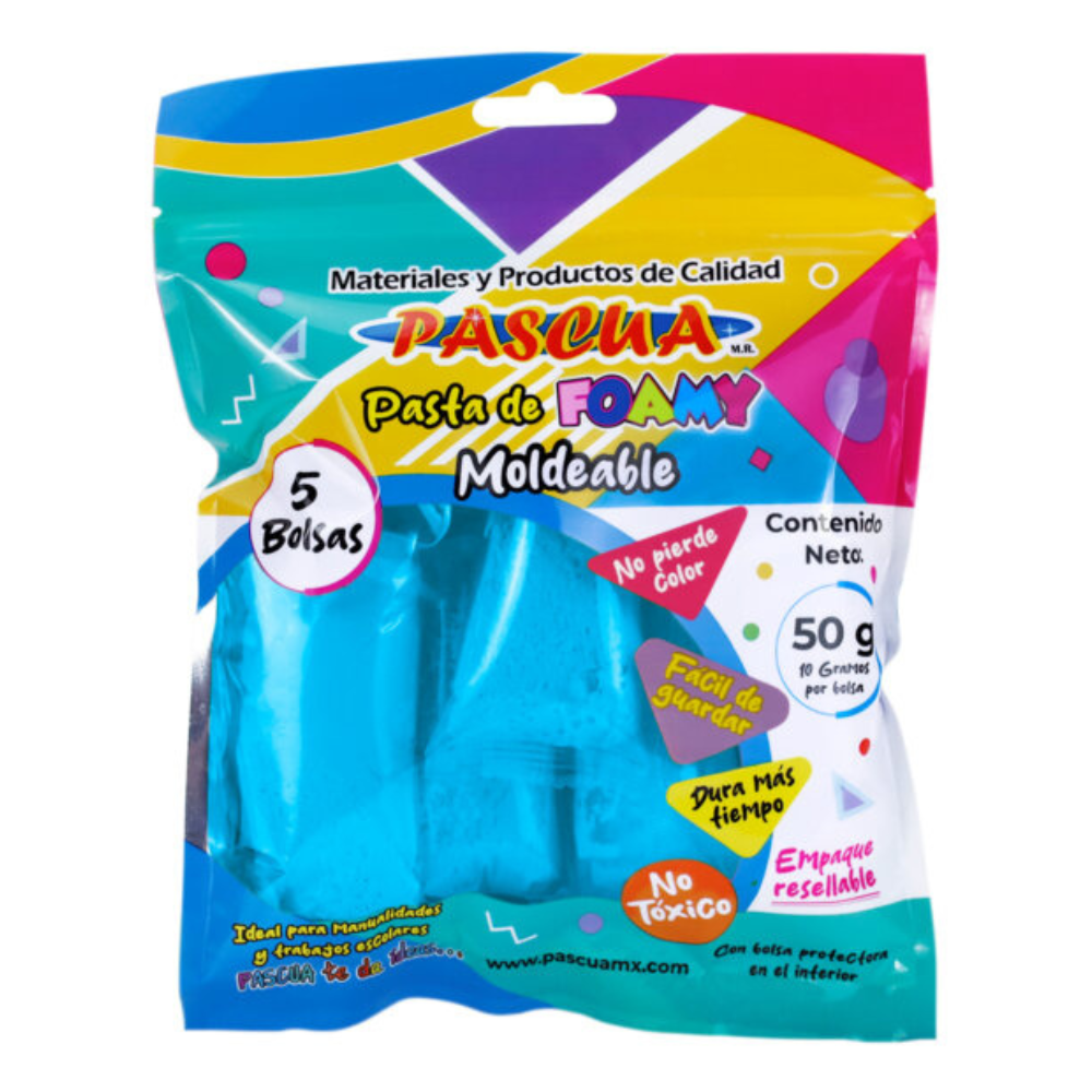 Foamy Moldeable Azul Cielo 50 gr Pascua– Papelería del Ahorro