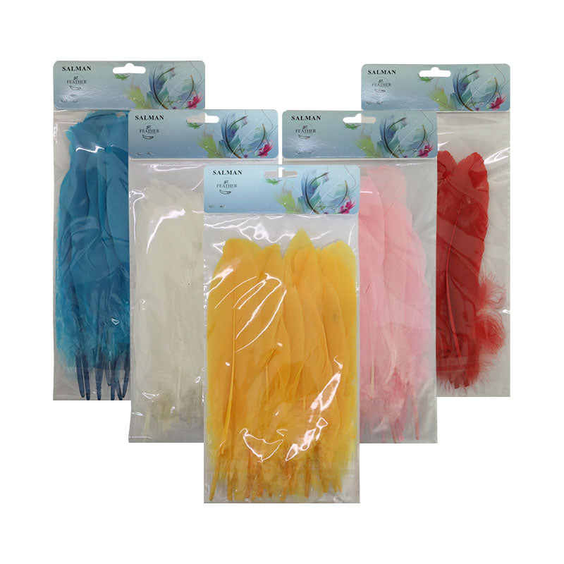 Pluma Para Manualidades Mediano 20 Piezas Itrade Papelería Del Ahorro