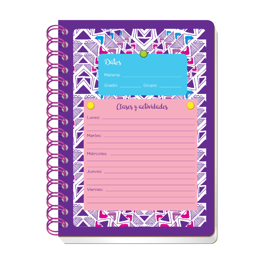 Cuaderno Francés Doble Arillo Raya 100 hjs Incolors Scribe– Papelería ...