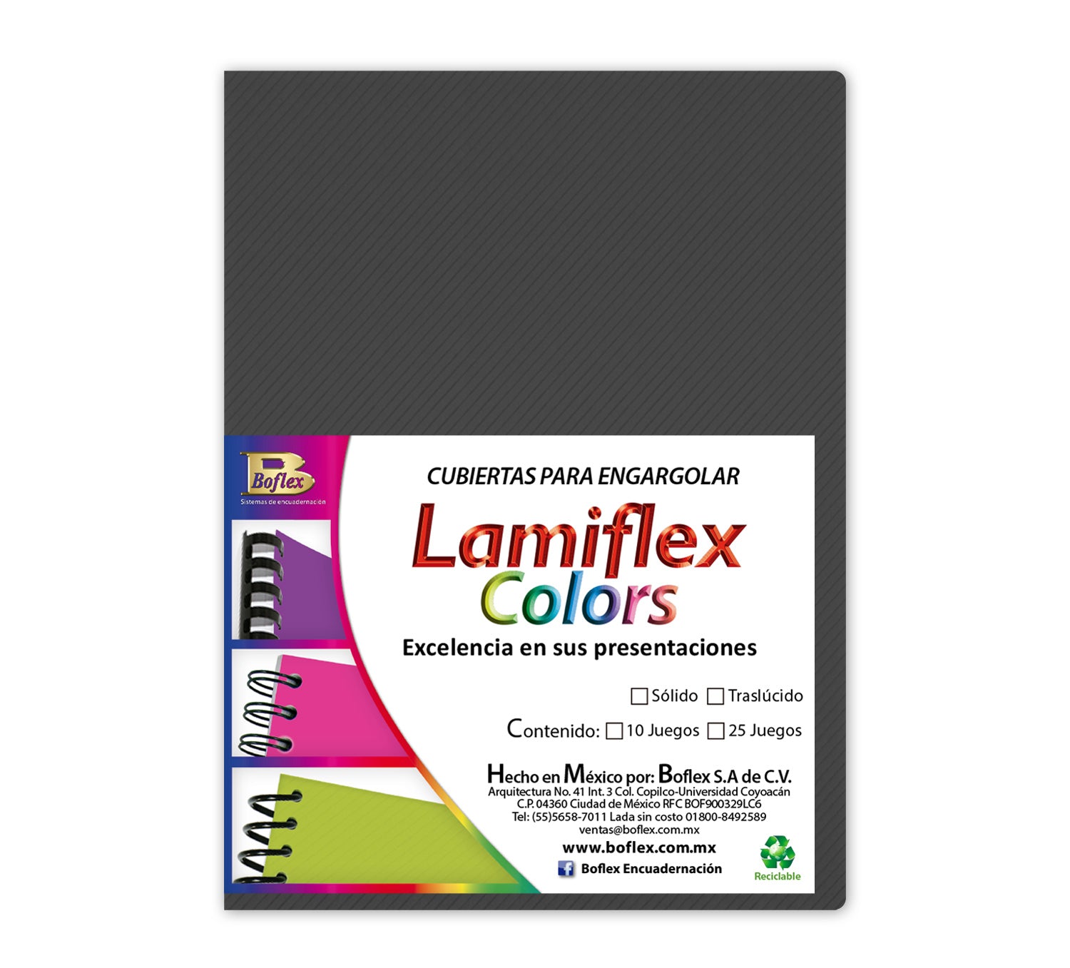 Pasta para Engargolar Rayado Carta Humo 50 piezas Lamiflex Boflex ...