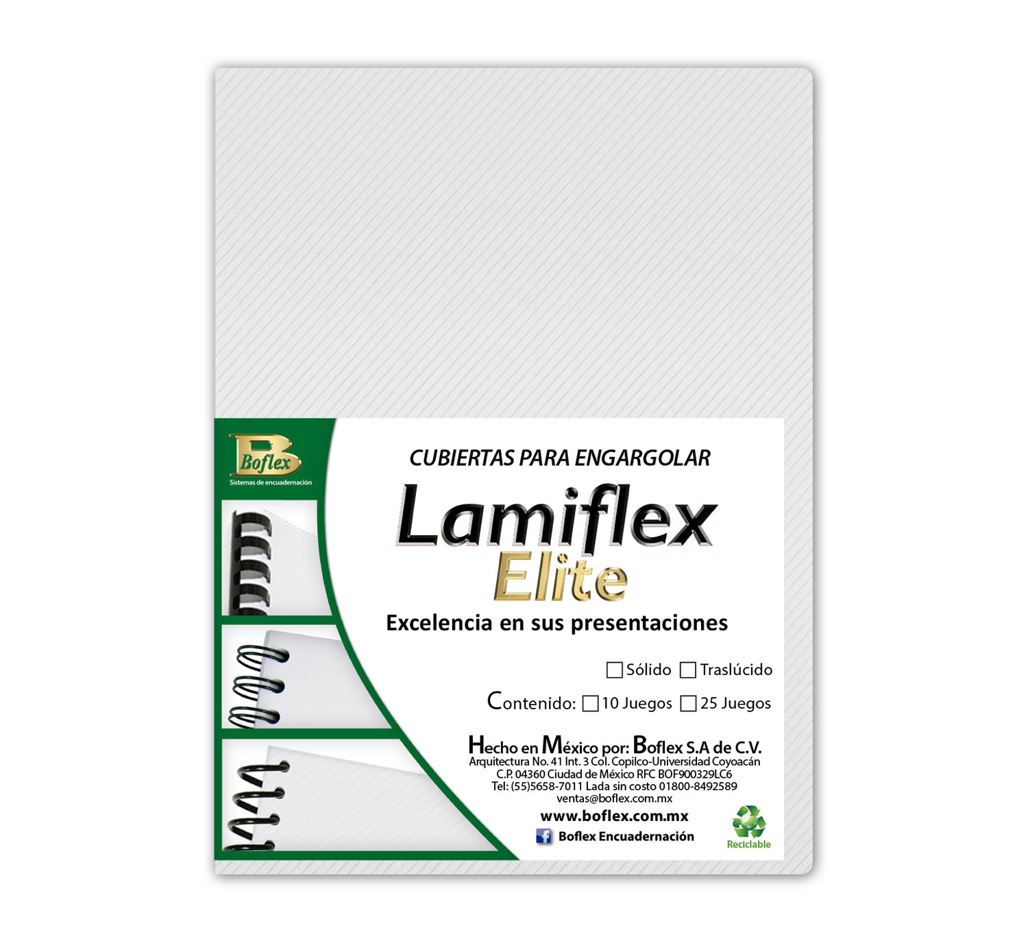 Pasta para Engargolar Carta Cristal 25 juegos Lamiflex Boflex ...