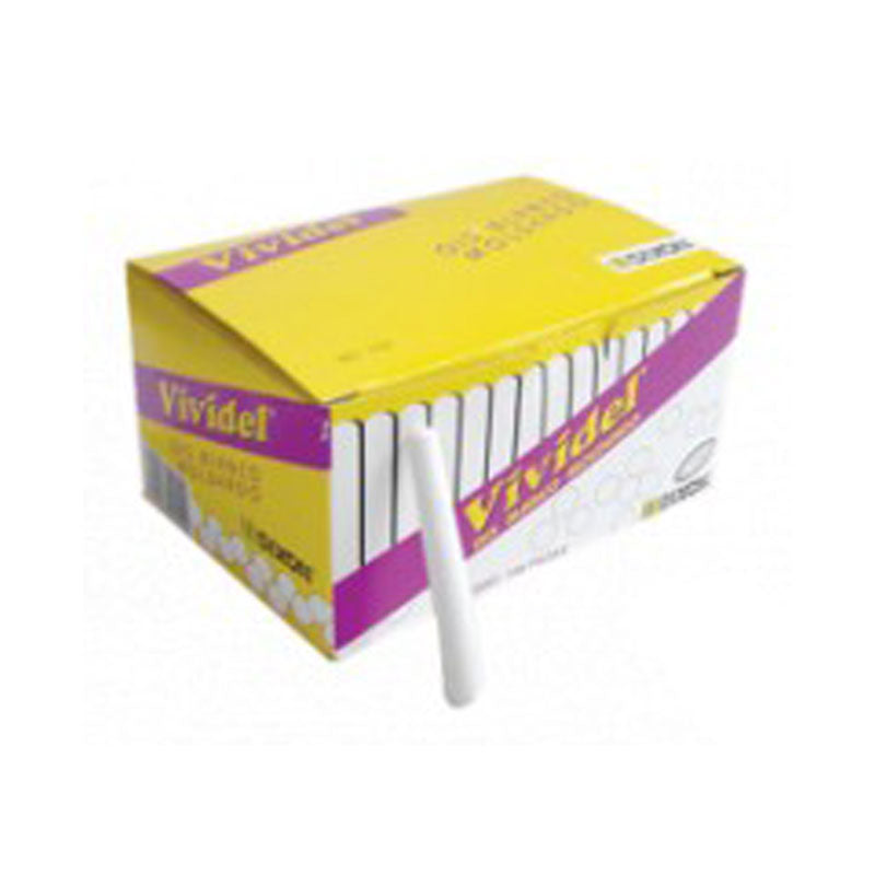 Gis Blanco C/150 piezas #150 Moldeado Vividel | Papelería del Ahorro