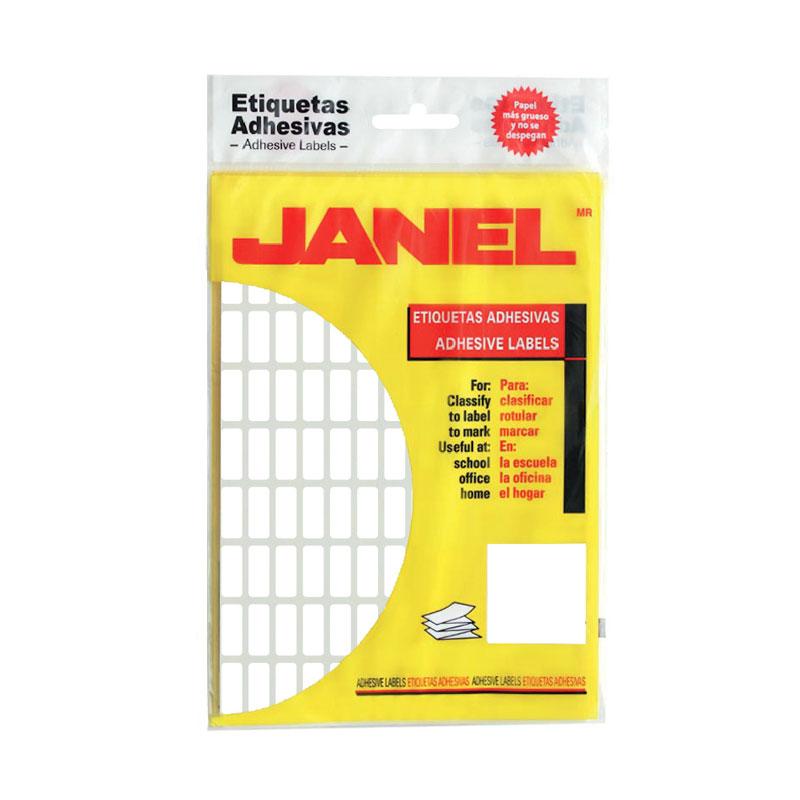 Etiqueta Adhesiva Clásica Blanca #1 9 x 13 mm Janel | Papelería del Ahorro