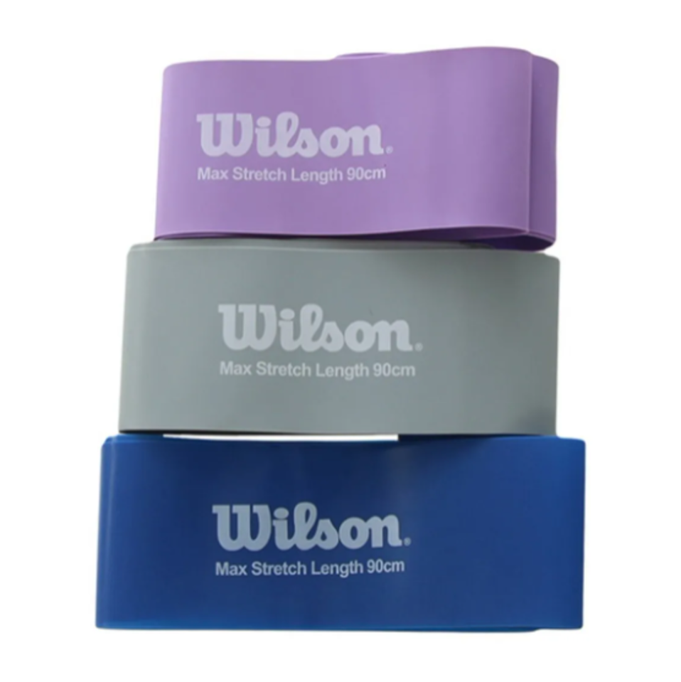 Bandas Ovalo 3 Resistencia Morado/Gris/Azu WIlson | Papelería del Ahorro
